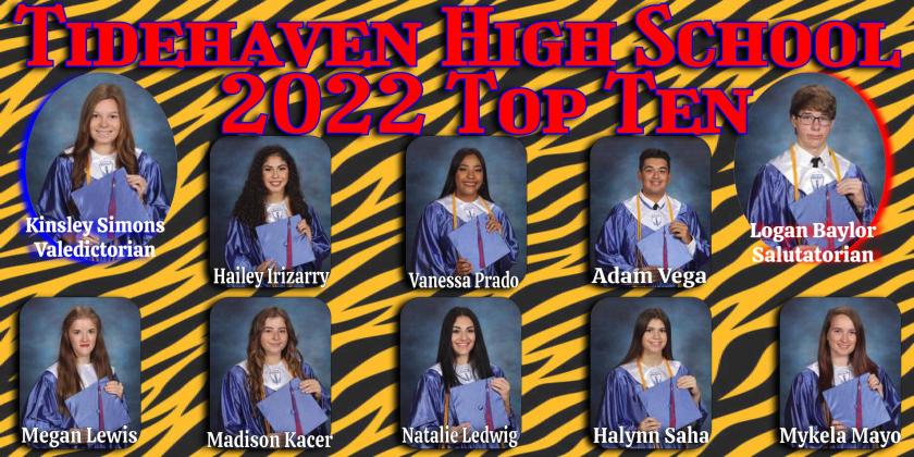 "Tidehaven High School to graduate 54 seniors" by: Jessica Shepard ...